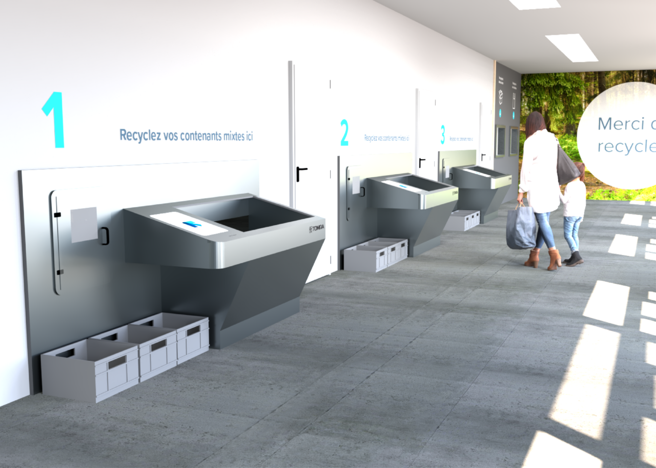 Collection and sorting technology for depots - TOMRA